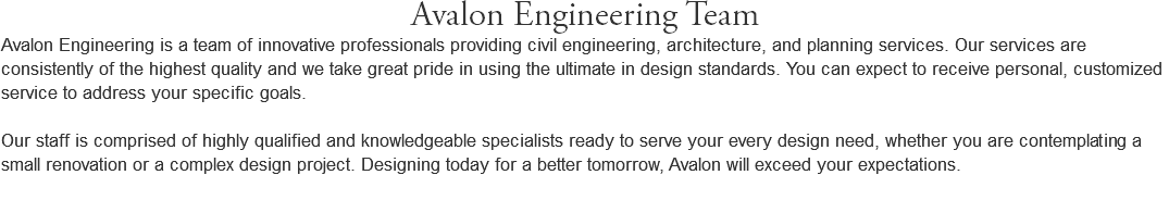 Staff | Avalon Engineering