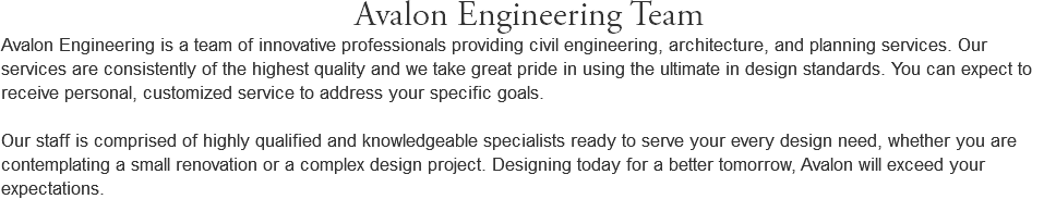 Staff | Avalon Engineering